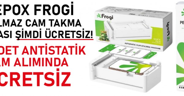 200 Adet Cepox Frogi Cam Alana Cam Uygulama Makinası Hediye